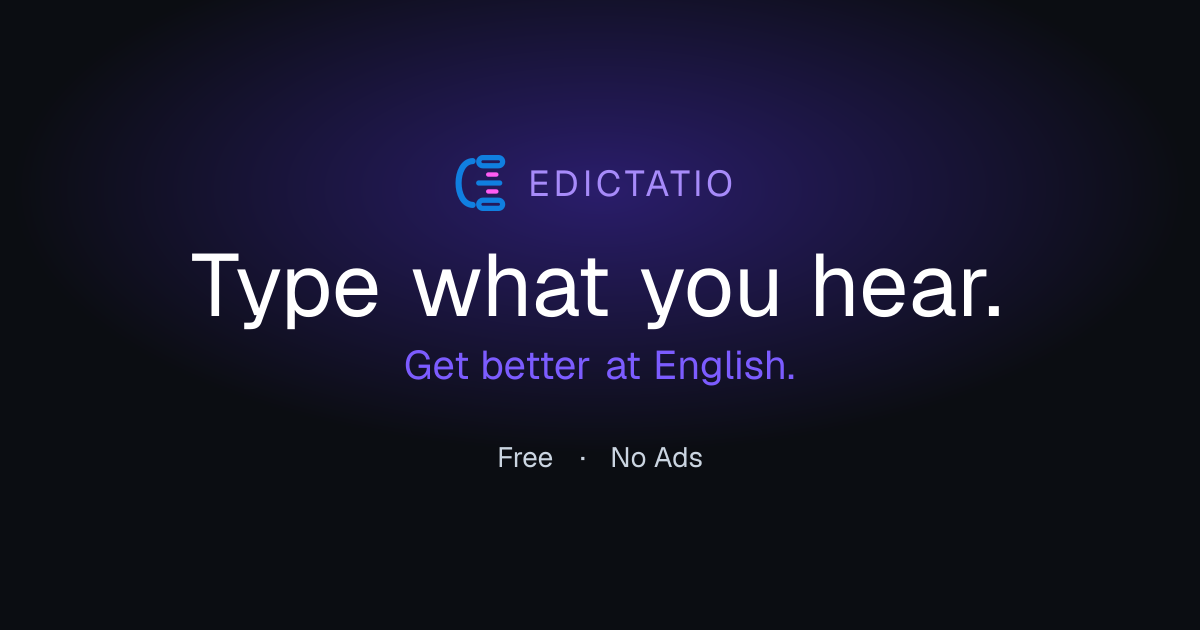 Spelling Names — English Dictation · Edictatio